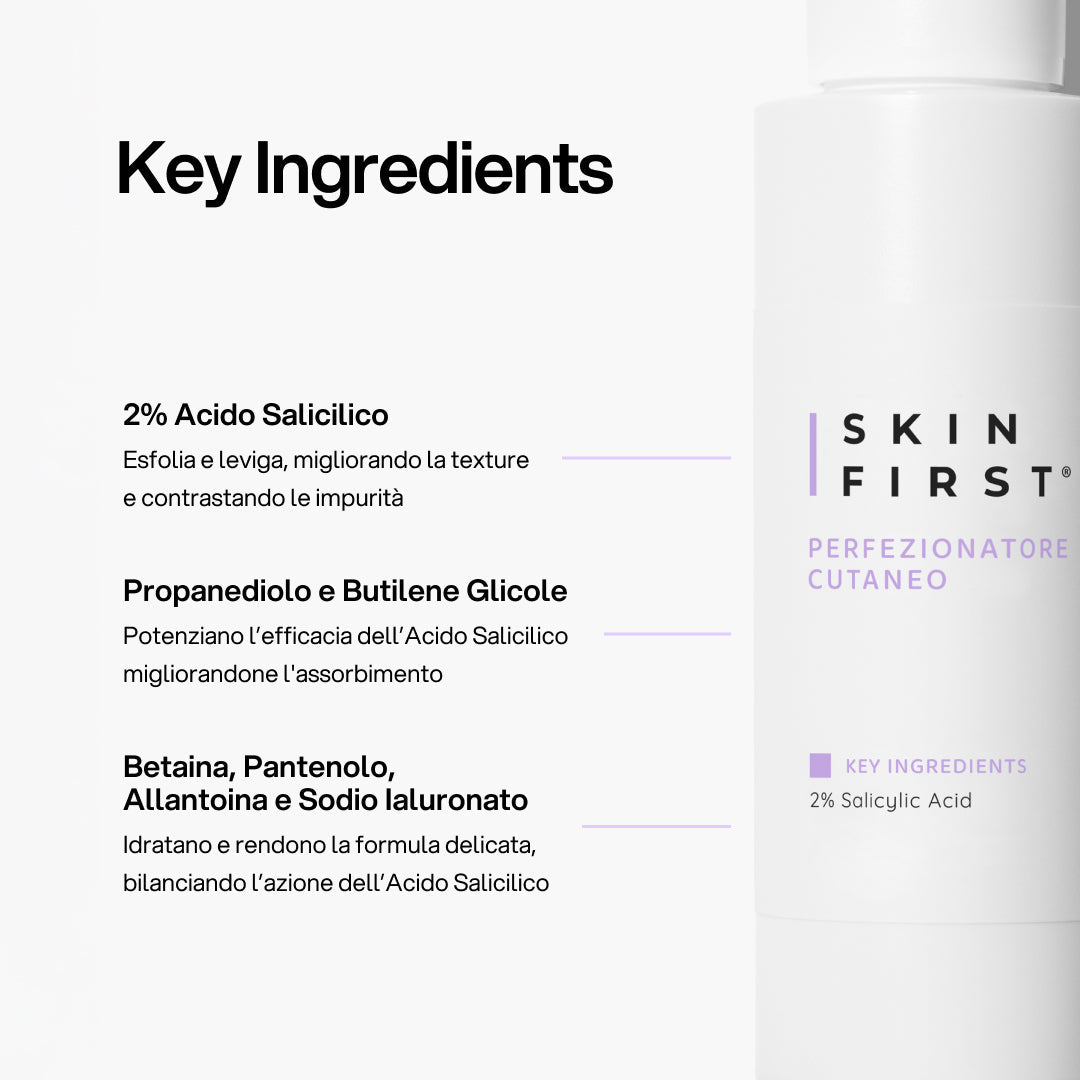 Esfoliante viso con Acido Salicilico | Skin First – SKIN FIRST®